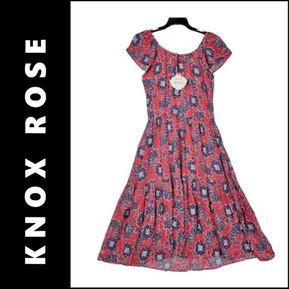 Knox Rose | Dresses | Knox Rose Dress Size Small Women Short Sleeve Fit ...